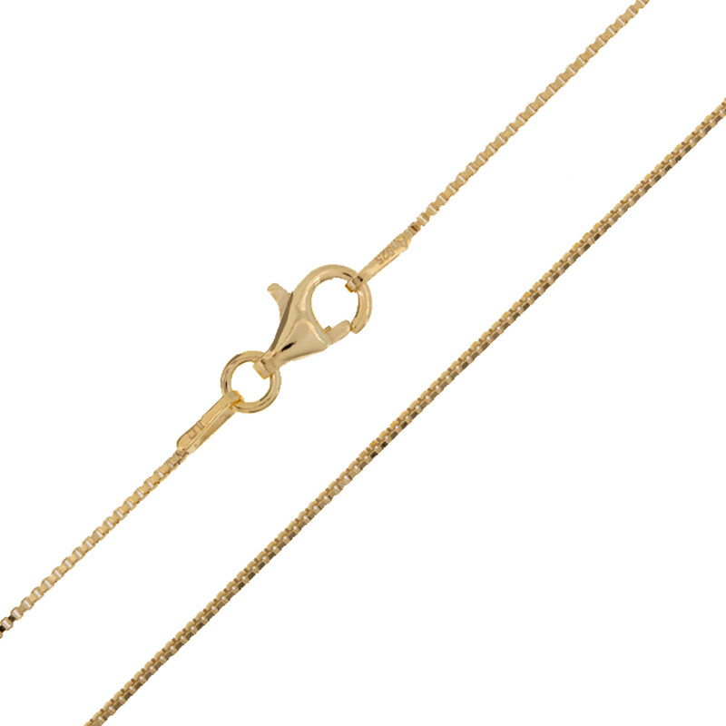 Chic Gold-Plated Sterling Silver Venetian Chain, 60cm