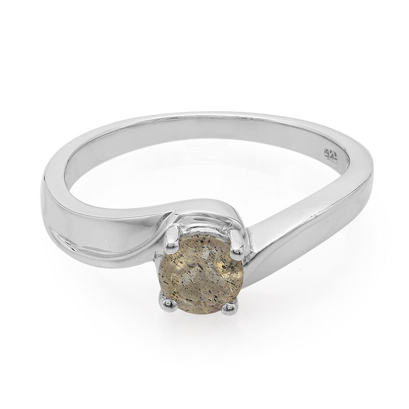 Romanian Spectrolite 0.37ct Sterling Silver Ring