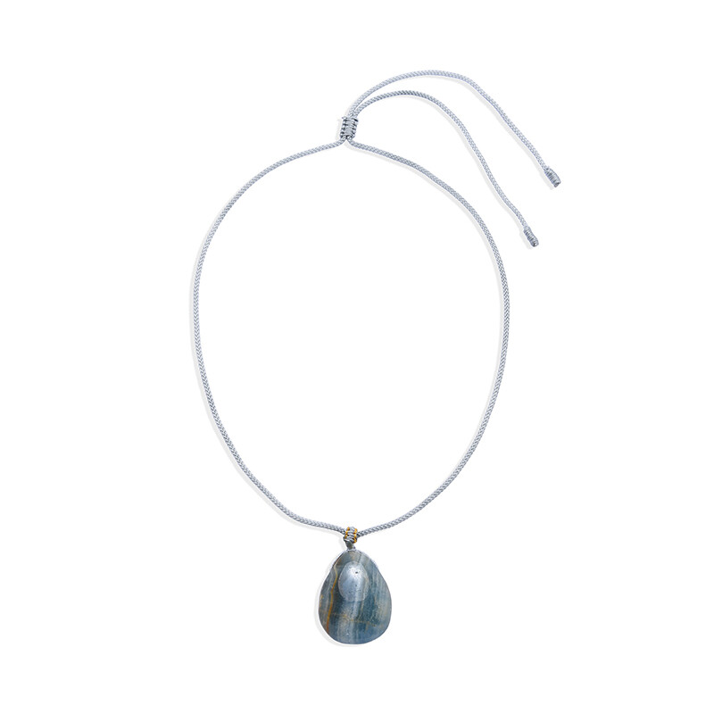 Blue aragonite necklace store