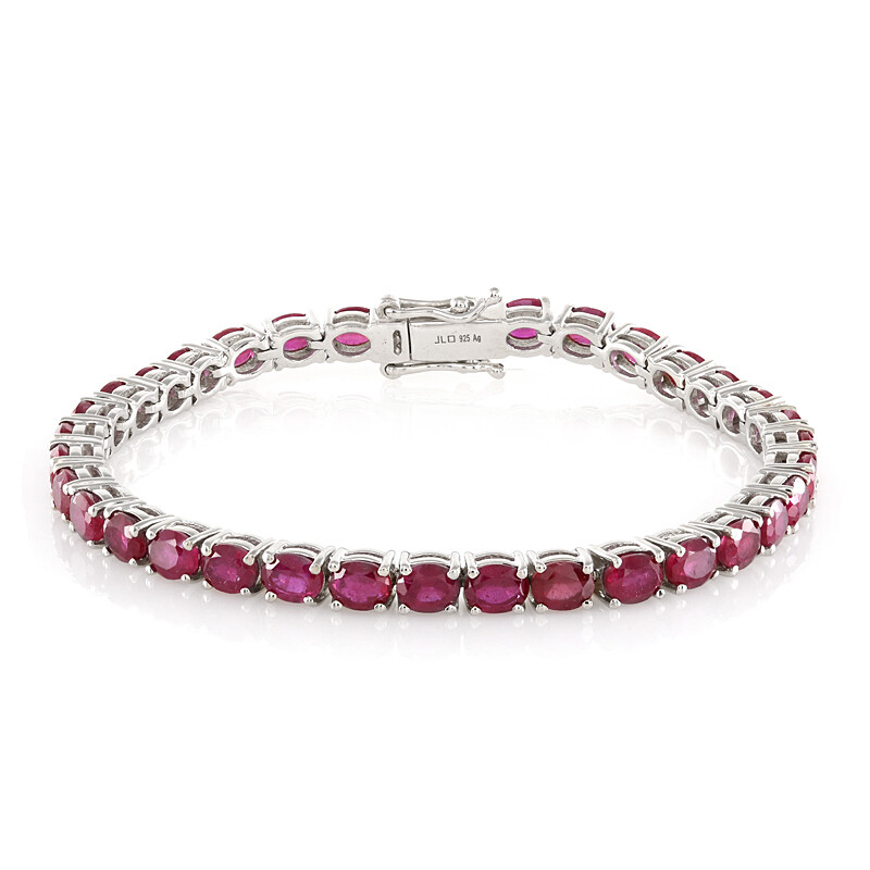 Madagascar Ruby Silver Bracelet-1687HK | Juwelo