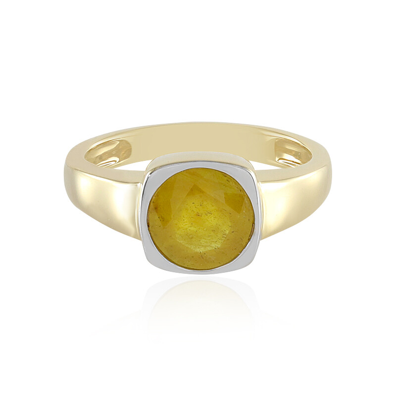 Yellow sapphire silver ring price store