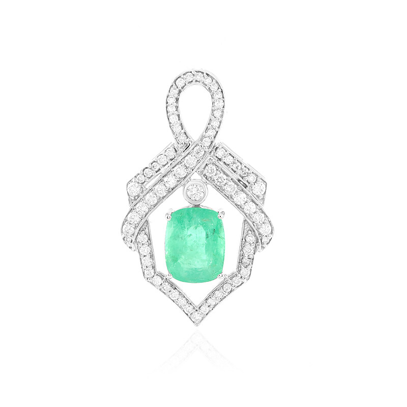 14K Russian Emerald Gold Pendant (AMAYANI)-3106NS | Juwelo