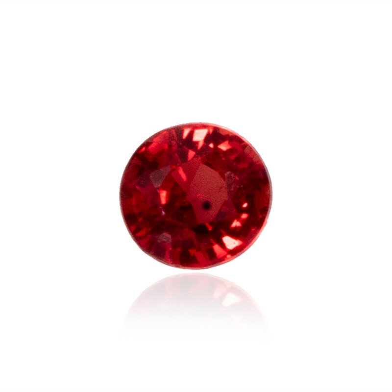 Tanzanian Ruby Gemstone, 0.2 ct Round Cut