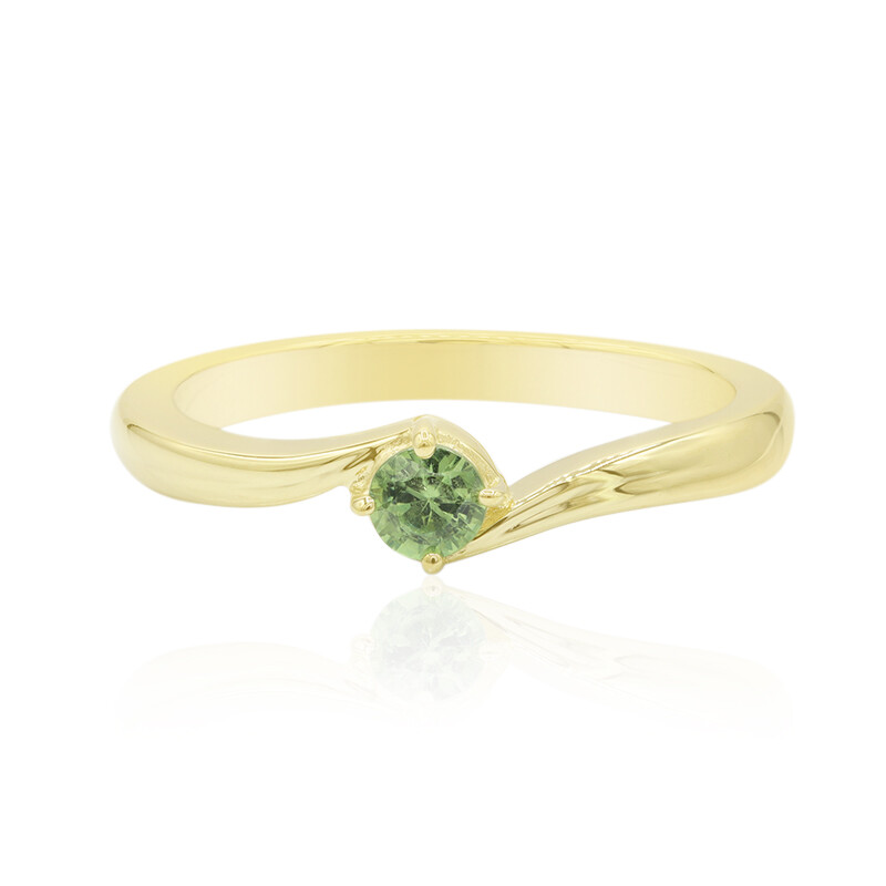 Sophisticated 0.18ct Madagascan Demantoid 9K Gold Ring