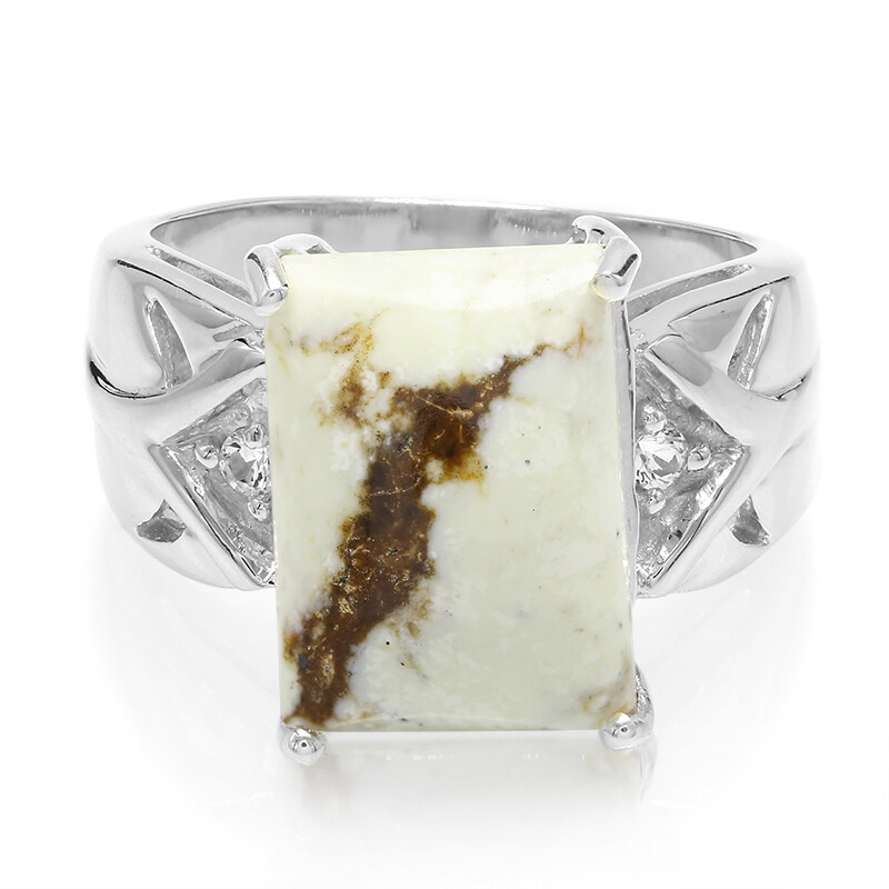 Magnesite Silver Ring-8325FI | Juwelo