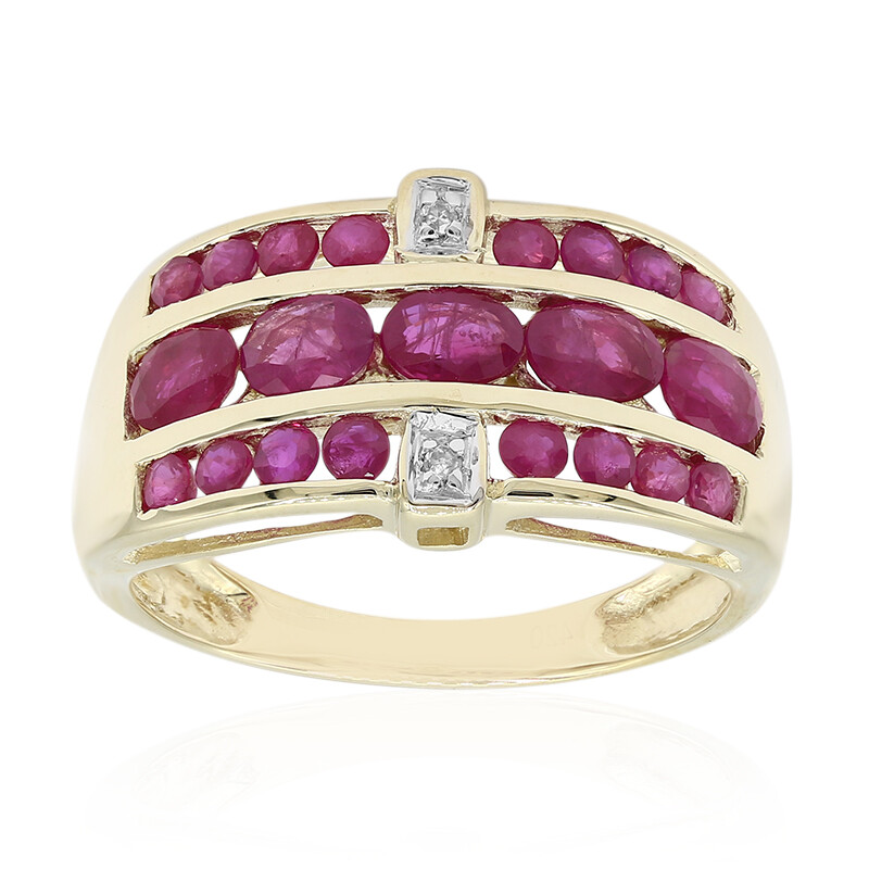 10K Ruby Gold Ring-6207PO | Juwelo
