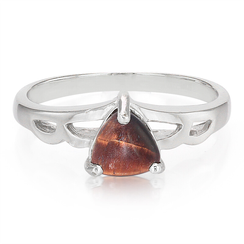 Red Tiger´s Eye Silver Ring-4373TV | Juwelo