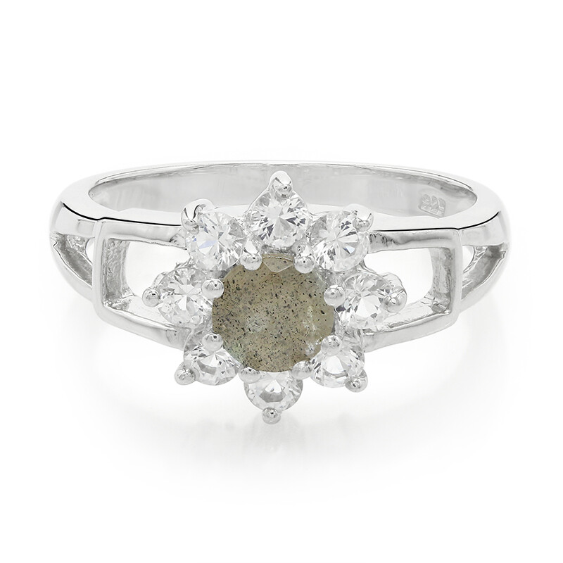 Romanian Spectrolite Sterling Silver Ring, 0.972ct