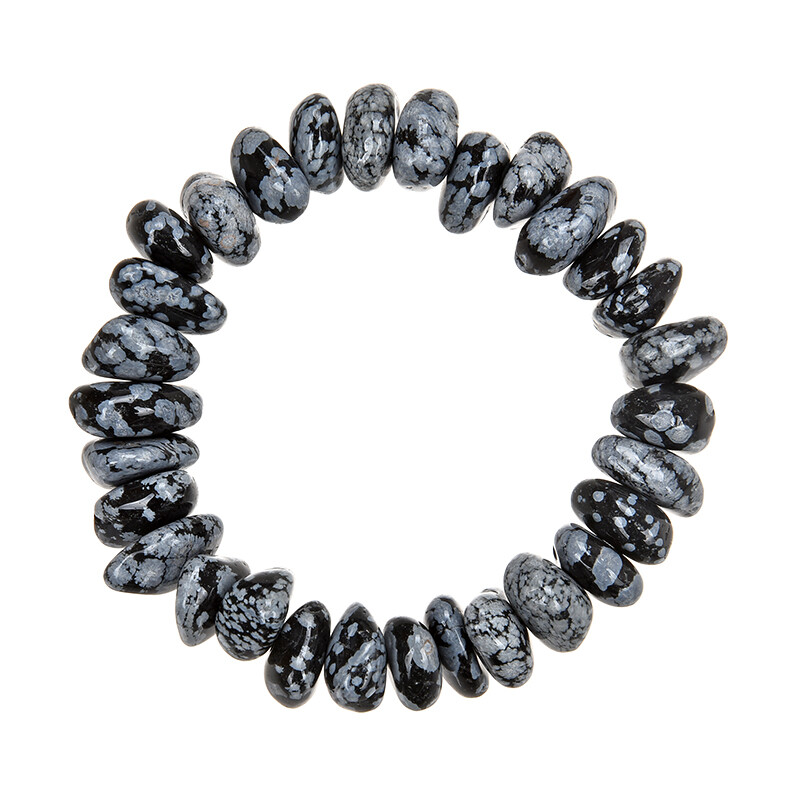 Snowflake obsidian bracelet store