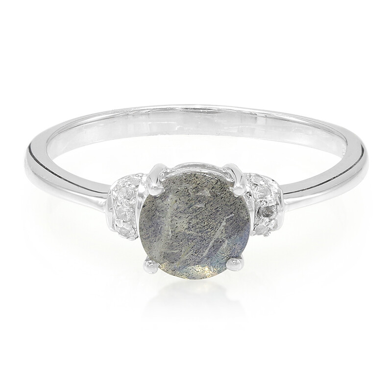 Romanian Spectrolite 0.72ct Sterling Silver Ring