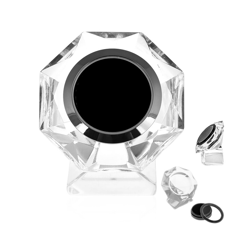 Crystal Clear Zinc Alloy Gemstone Holder with Stand