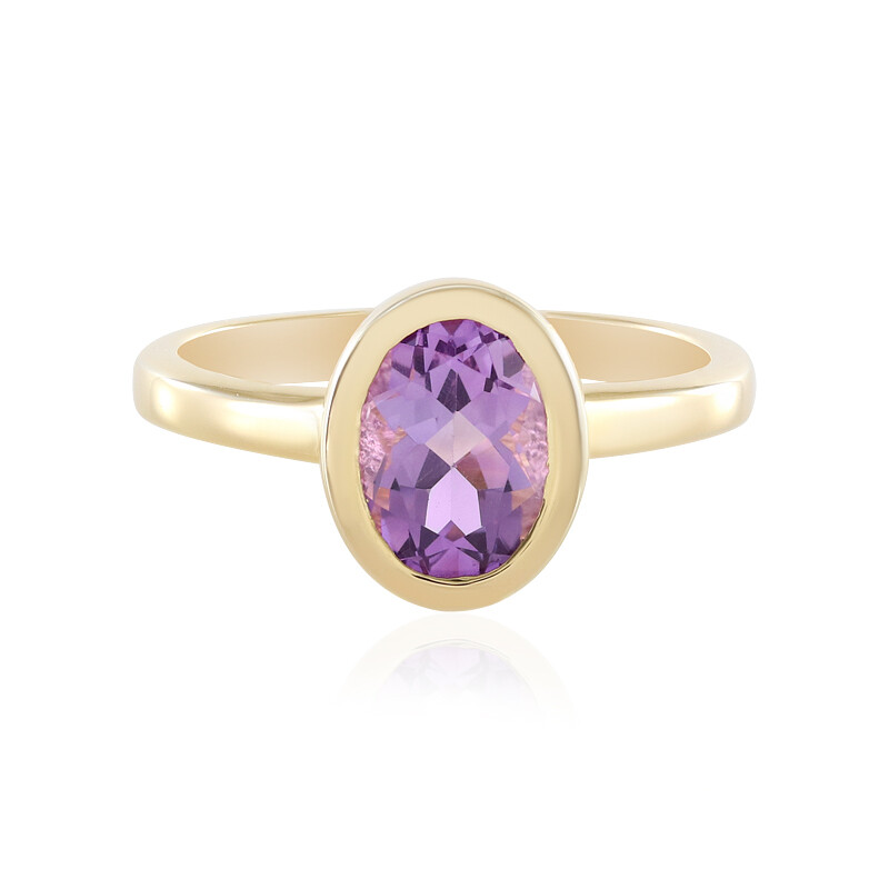Brazilian Azure Quartz Gold-Plated Silver Ring, 1.523ct