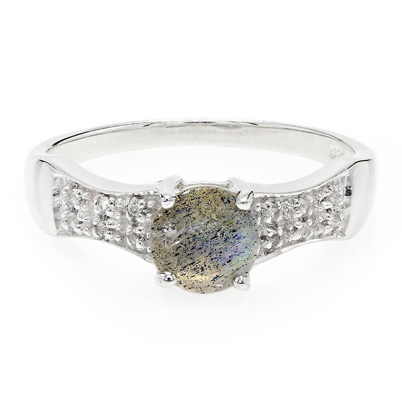 Romanian Spectrolite Silver Ring-1548AB | Juwelo