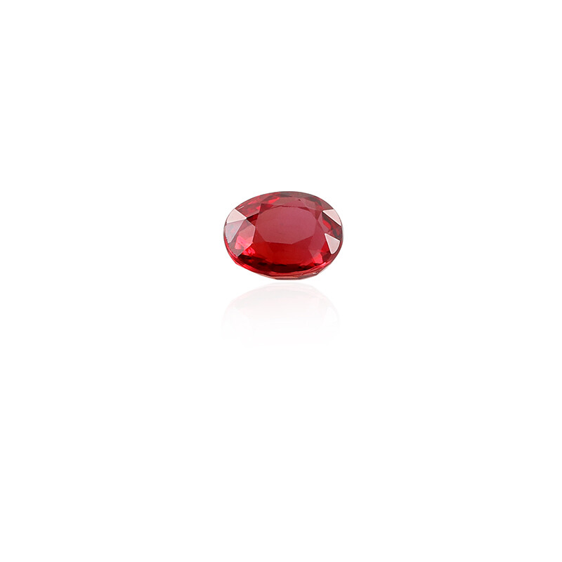 Tanzanian Ruby Oval Loose Gemstone, 0.76ct