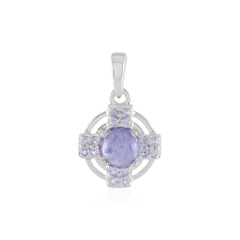 Sophisticated Tanzanian Tansanite 925 Silver Pendant, 1.494ct