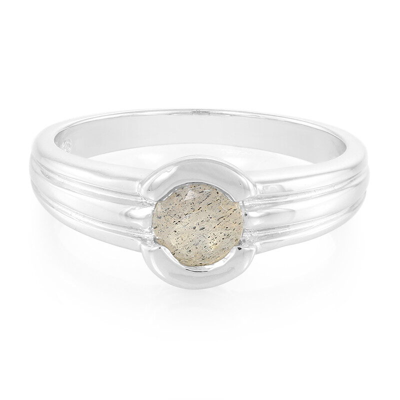 Romanian Spectrolite Silver Ring-3926AB | Juwelo