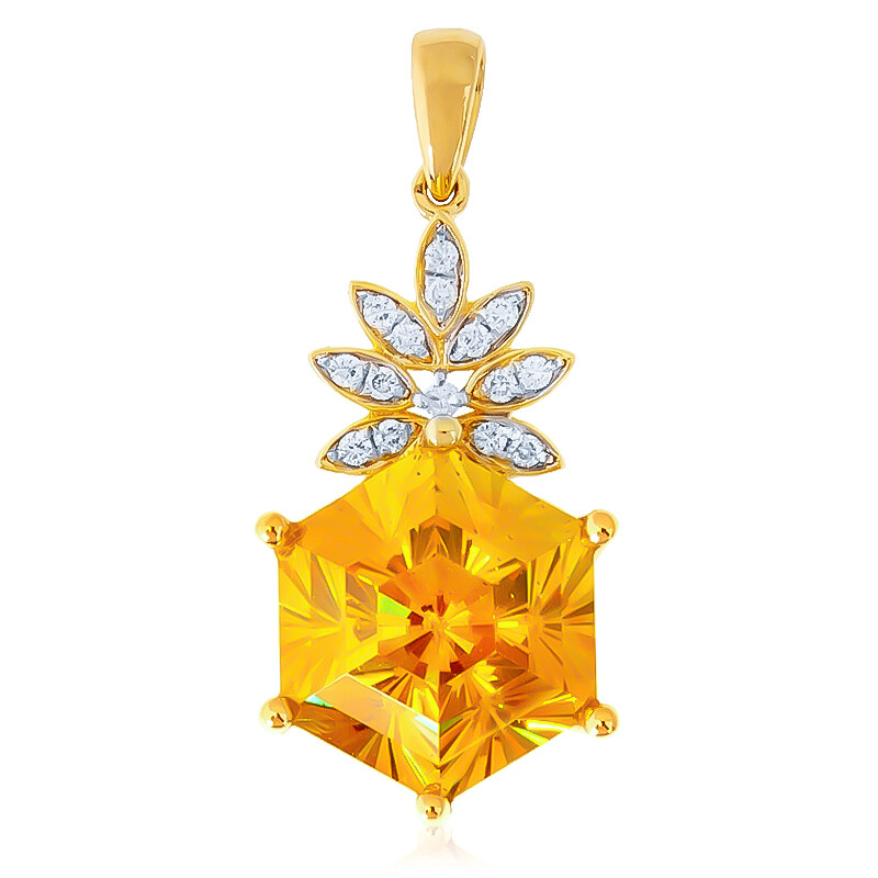 14K Sphalerite Gold Pendant (AMAYANI)-9805GC | Juwelo