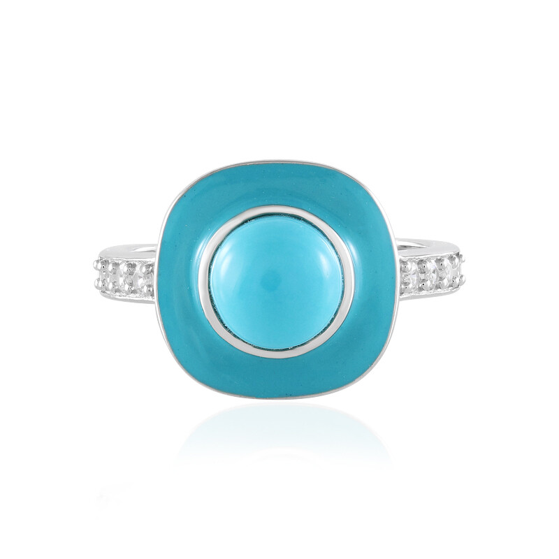 Turquoise Cabochon Sterling Silver Ring