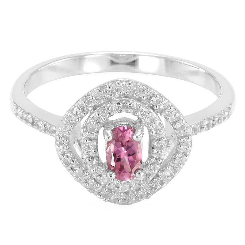 Nigerian Pink Tourmaline 925 Silver Ring, 0.24ct