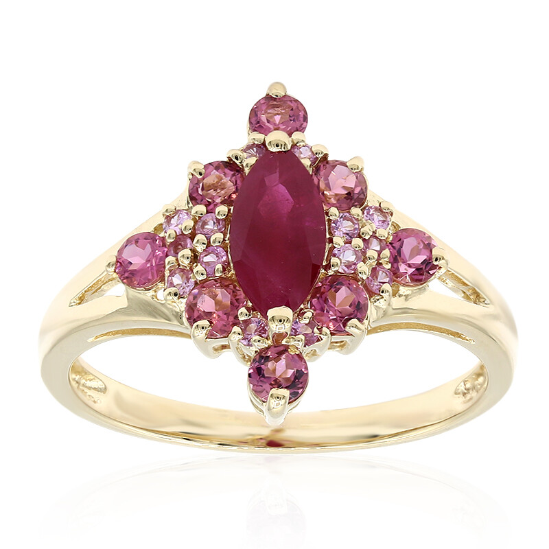 14K Ruby Gold Ring-8005MA | Juwelo