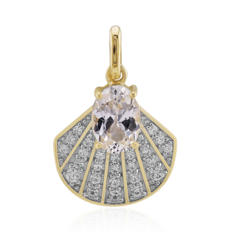 Brazilian Euclase 9K Gold Pendant, 0.689ct