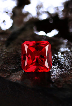 Tanzanian Ruby Gold-Plated Silver Ring, 0.924ct